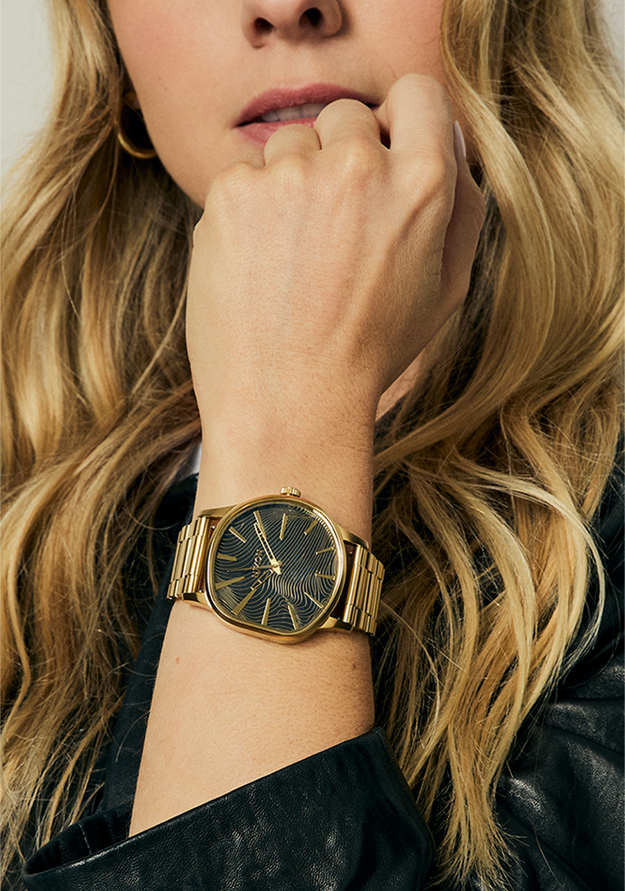 Sentry Wobble Watch | 4th Dimension Gold / Black | Stainless Steel ...